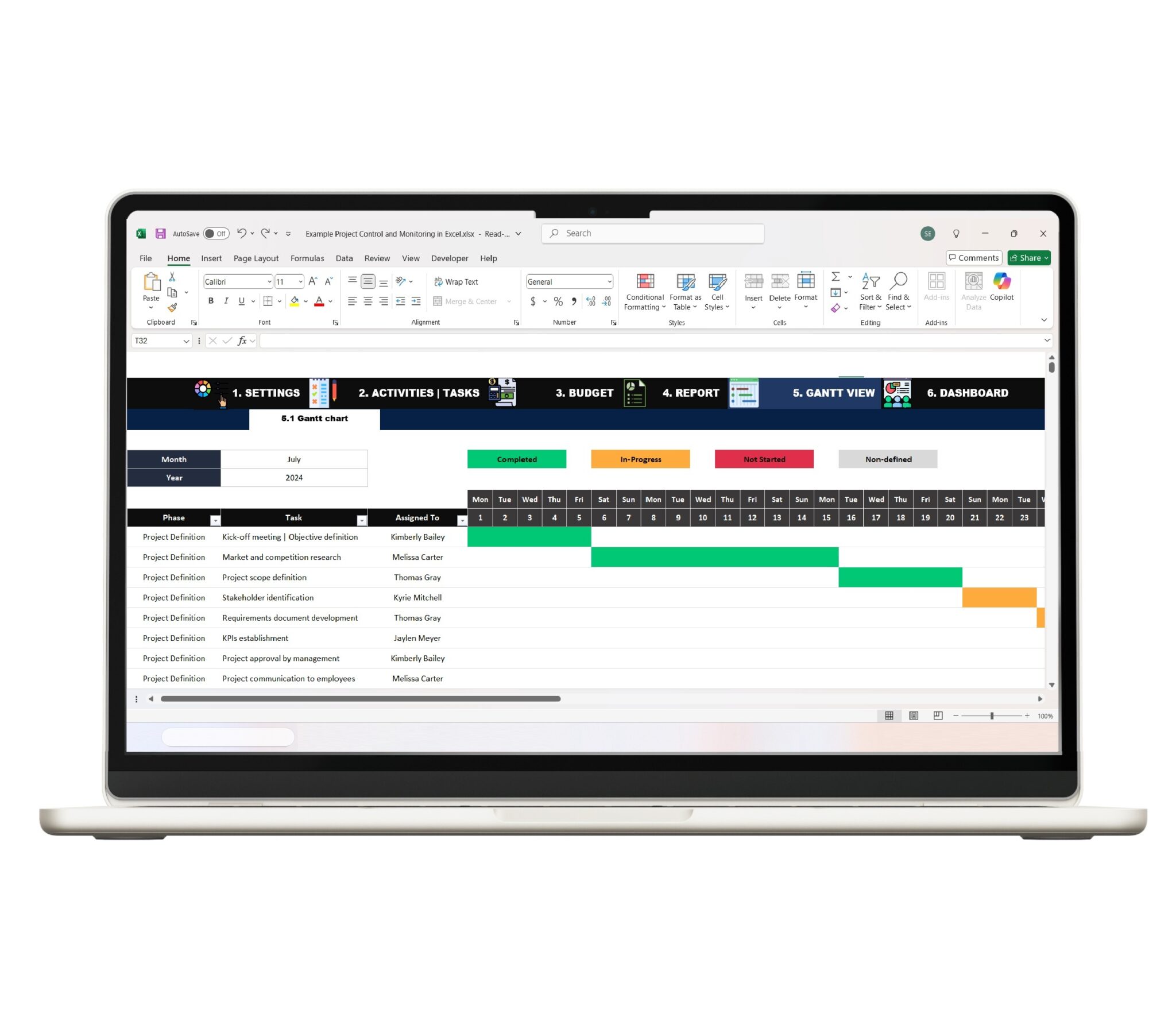 Project Control in Excel | Project Tracking in Excel | Excel Projects
